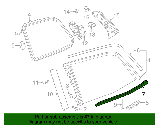 2017-2019 Mercedes-Benz Lower Molding 166-690-61-01 | MB OEM Parts