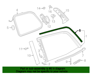 2013-2019 Mercedes-Benz Quarter Panel Reveal Molding 166-690-55-01 ...