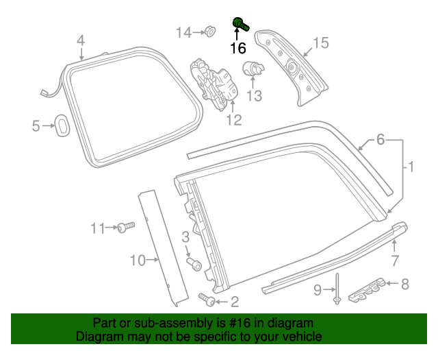 011-990-95-04 - Cover Molding Screw 2013-2021 Mercedes-Benz | Mercedes ...