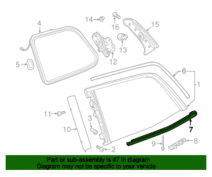 2017-2019 Mercedes-Benz Lower Molding 166-690-61-01 | MB OEM Parts