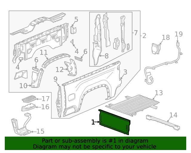 2020-2021 GM Front Panel 84179687 | TascaParts.com