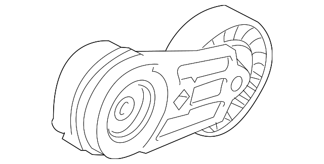 Genuine Serpentine Belt Tensioner for 2003-2011 Saab | Part# 19431998 ...