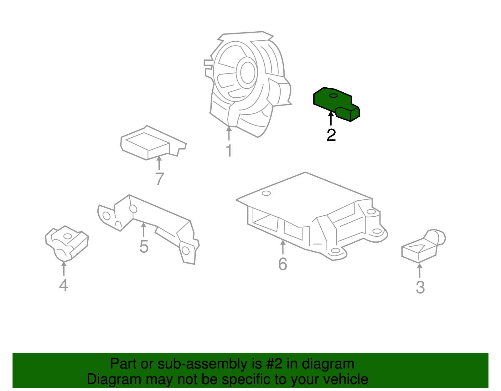 2016-2022 Acura Ft Impact Sensor 77930-T2A-A01 | OEM Parts Online