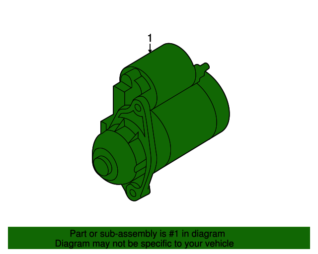 28100-21022 - Starter - 2010-2012 Toyota Yaris | OEM Genuine Toyota Parts