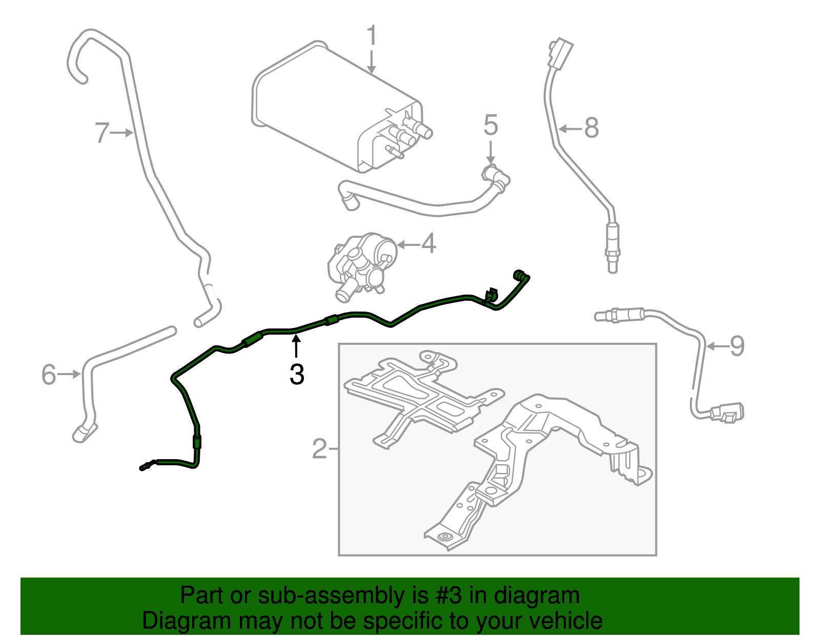 2010-2016 Volvo Vacuum Hose 31432610 | OEM Parts Online