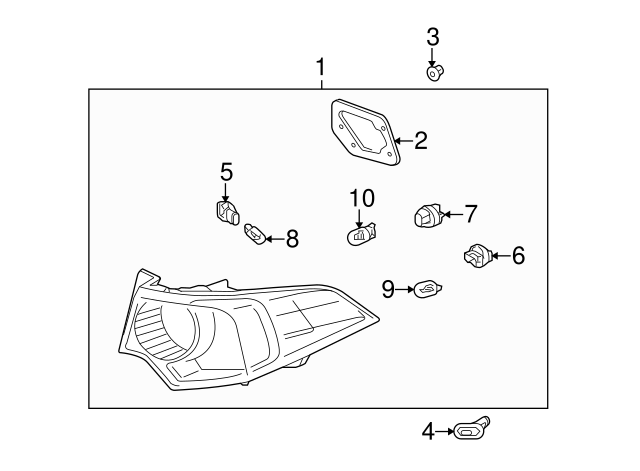 1995-2015 Acura Bulb (12V 21W/5W) (Stanley) 34906-ST5-003 | Acura Parts ...