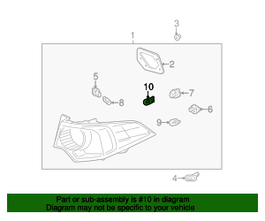 1995-2015 Acura Bulb (12V 21W/5W) (Stanley) 34906-ST5-003 | Acura Parts ...