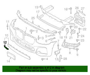 51118064606 - 2018-2021 BMW Tow Eye Cap (51-11-8-064-606) | BMW of ...
