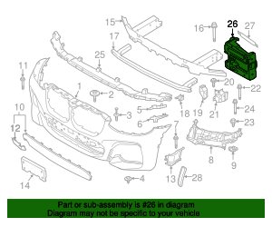 51117399916 - 2018-2024 BMW Outer Reinforced (51-11-7-399-916) | BMW of ...