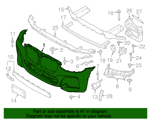 Genuine BMW 51-11-8-091-990 | Bumper Cover | FREE Shipping on Most ...