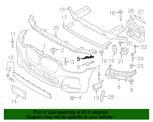 51117399981 - 2018-2024 BMW Bracket (51-11-7-399-981) | BMW of South ...