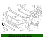 51118064606 - 2018-2021 BMW Tow Eye Cap (51-11-8-064-606) | BMW of ...