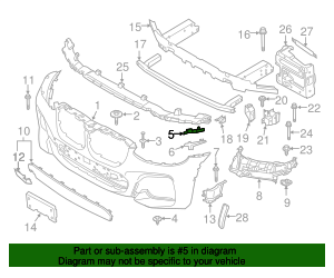 51117399981 - 2018-2021 BMW Bracket (51-11-7-399-981) | BMW of South ...