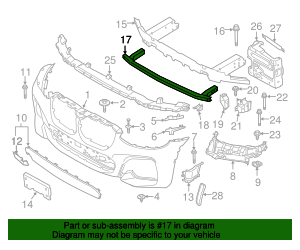 51117399912 - 2018-2022 BMW Lower Reinforced (51-11-7-399-912) | BMW of ...