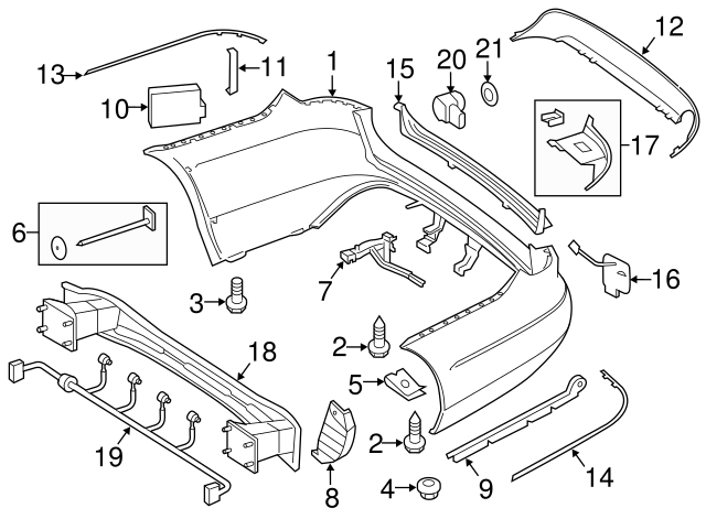 212-885-27-14 - Bumper Cover Lower Bracket 2011-2013 Mercedes-Benz ...