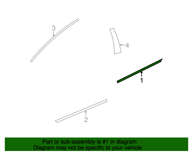 80820-1AA0A - Belt Molding - 2009-2014 Nissan Murano | Nissan OEM Parts ...