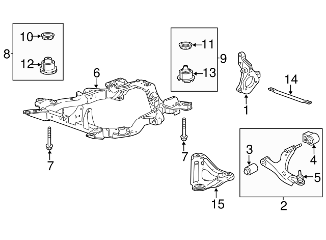2010-2024 GM Drivetrain and Front Suspension Frame Reinforcement Bolt ...