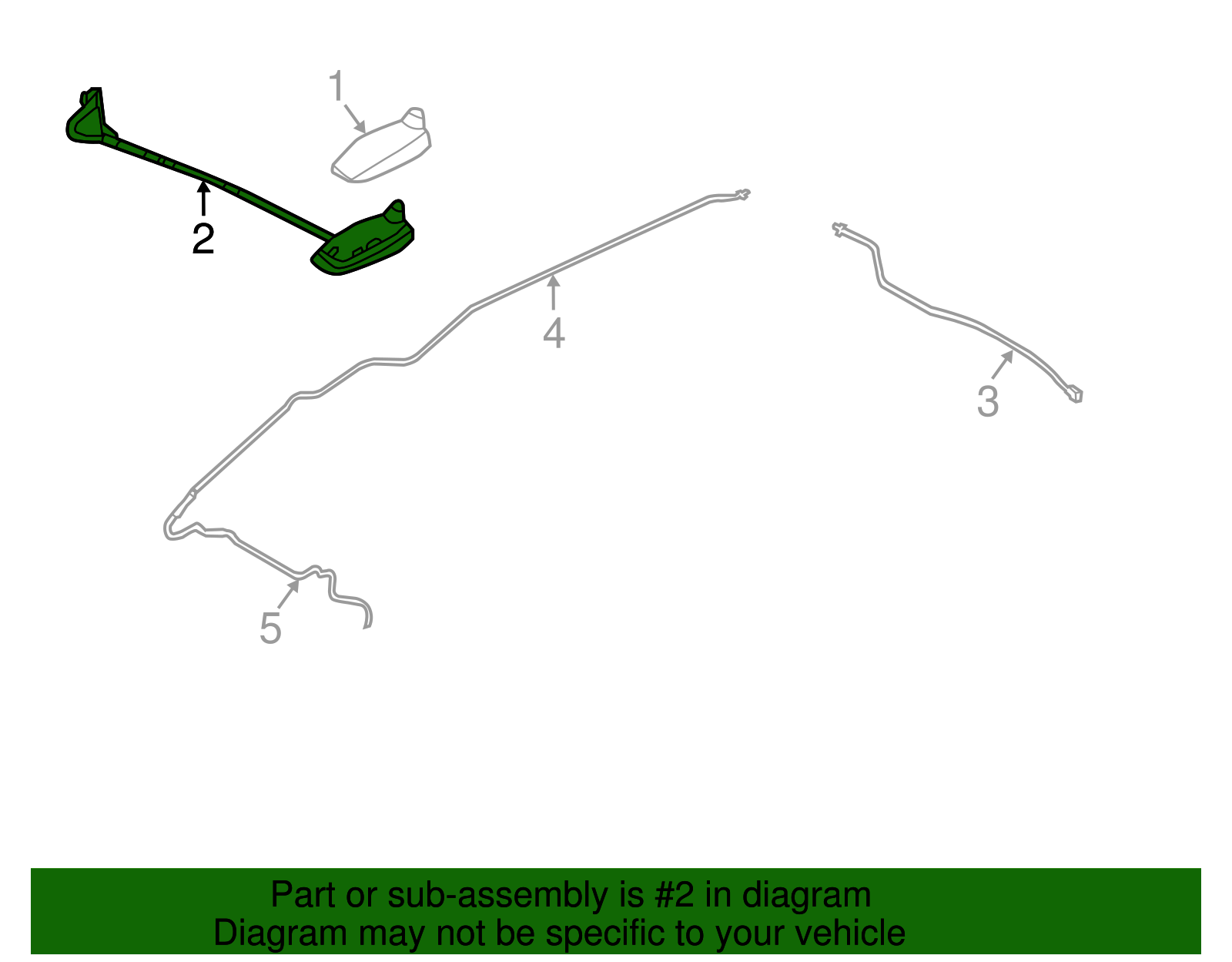 2019-2020 Nissan Satellite Antenna 28208-7FH0A | TascaParts.com