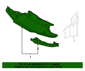 51758042976 - 2006-2010 BMW M6 Front Deflector (51-75-8-042-976) | BMW ...