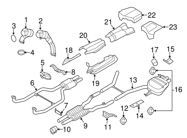 18-32-7-645-232 - Catalytic Converter 2011-2017 BMW | BMW OEM Parts
