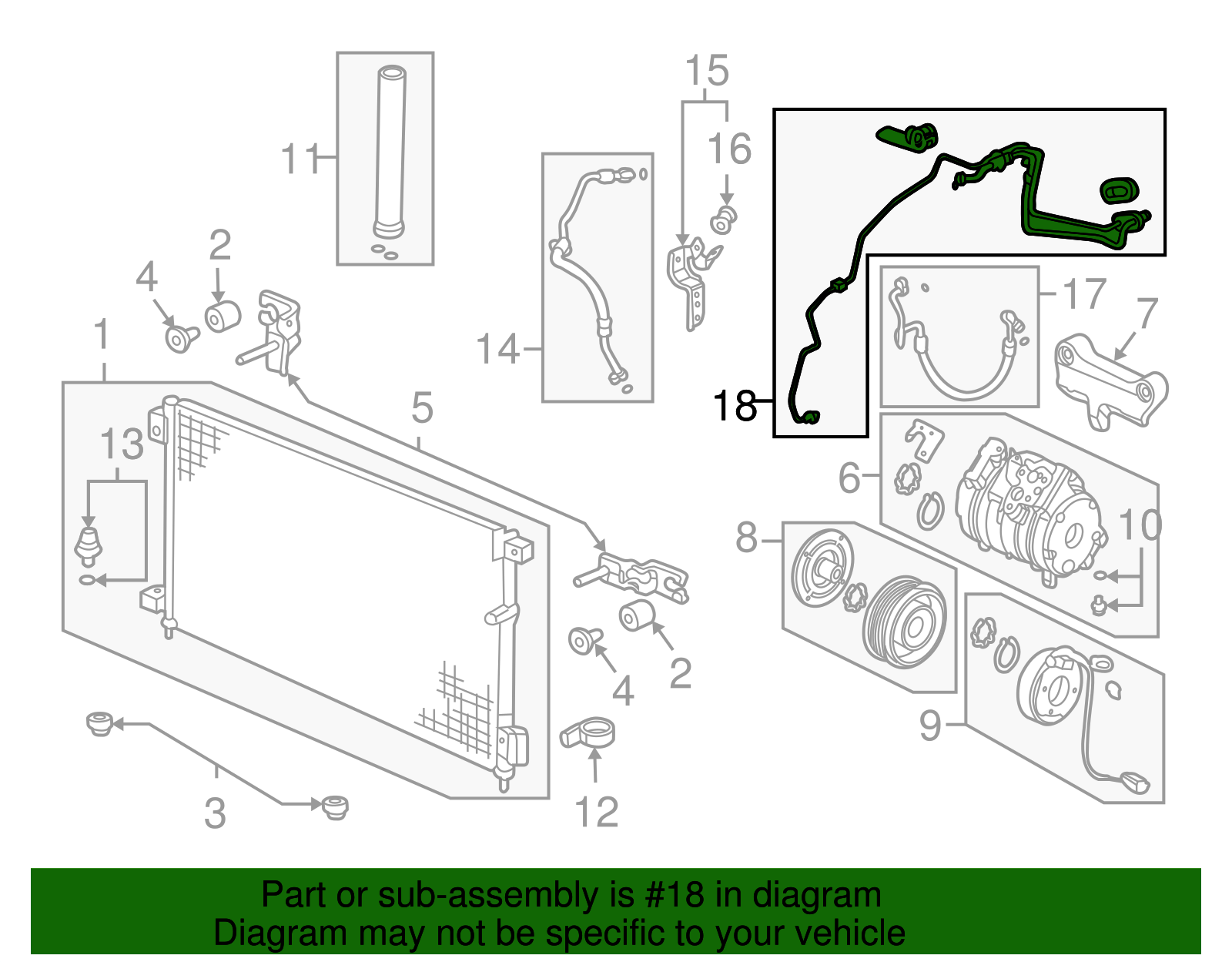 80320-SDA-A02 - AC Line 2003-2007 Honda Accord | Honda Parts Online