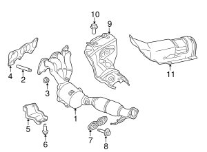 Ford EV6Z-5G232-C - Mnfd W/Converter - 2014-2015 Ford Transit Connect ...
