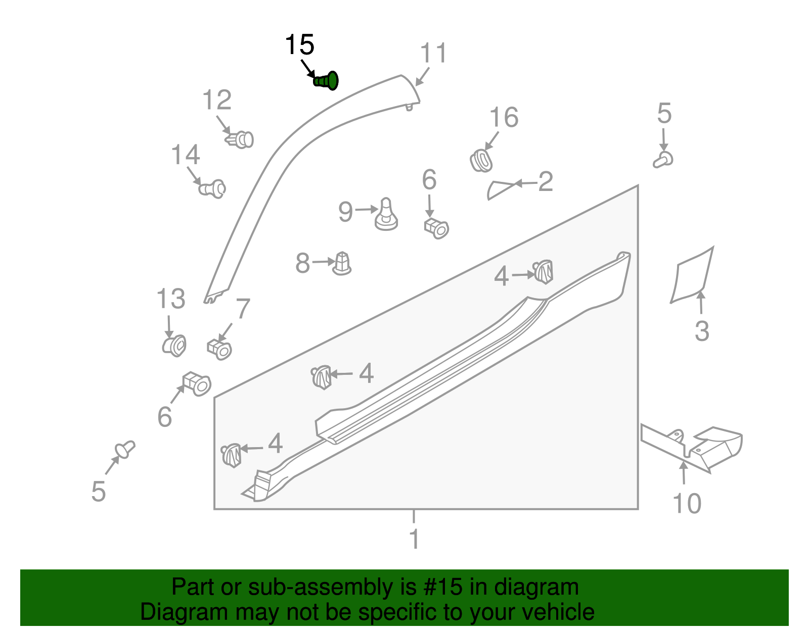 2003-2008 Nissan 350Z Pillar Molding Grommet 76848-3W701 | Sullivan ...