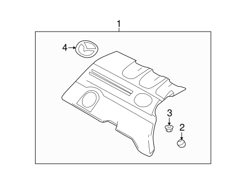Engine Appearance Cover for 2010 Mazda 6 | Mazda-Parts