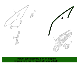 82530-3W000 - Run Channel 2011-2016 Kia Sportage | Kia.Parts Store