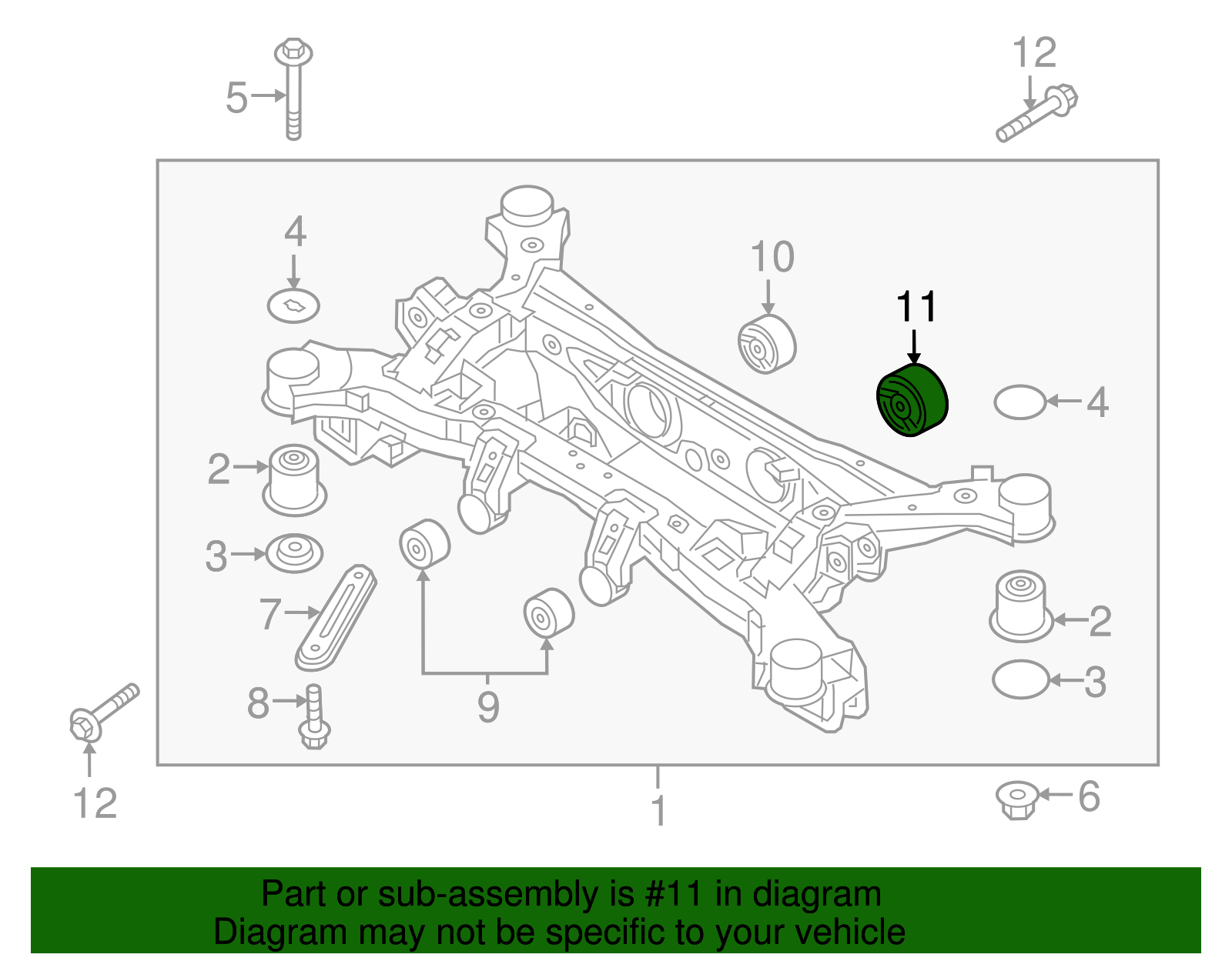 2011-2020 Kia Sorento Mount Bushing 55448-2B100 | OEM Parts Online