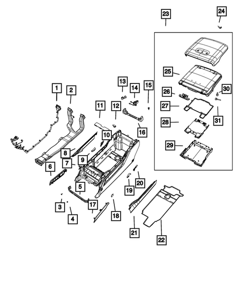 Consoles for 2025 Ram 3500 | Mopar eStore