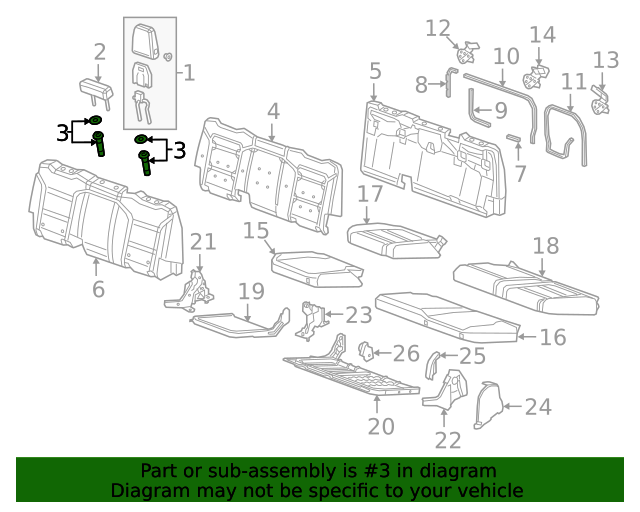 84344924 GM Headrest Guide | GM Parts Store