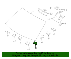 2017-2022 Hyundai Rain Sensor Bracket 96031-3N510 | OEM Parts Online