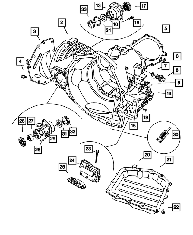 2001-2020 Mopar Transmission Output Speed Sensor 4800879 | Mopar Estores