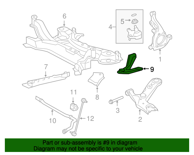 2006-2018 Toyota RAV4 Rear Brace 52257-0R010 | Toyota Parts Center