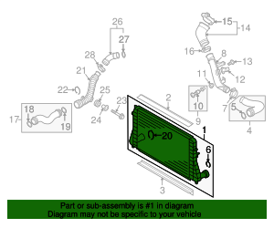 2006-2018 Volkswagen Inter-Cooler 3C0-145-805-R | OEM Parts Online