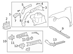 2019-2022 Toyota Avalon Front Brace 53836-07040 | Discount Parts Monster