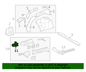 57024-06010 - Front Rail Bracket - 2018-2023 Toyota | OEM Genuine ...