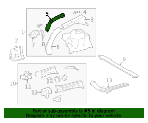 53733-06150 - Rail Reinforced 2018-2021 Toyota | Longo Toyota Parts