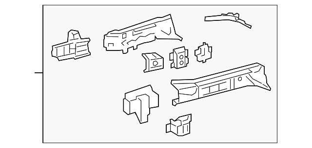 57028-06906 - Rail Assembly 2018-2023 Toyota | Longo Toyota Parts