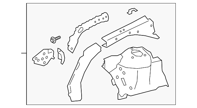 2019-2022 Toyota Avalon Apron Assembly 53702-07050 | Toyota Parts Center