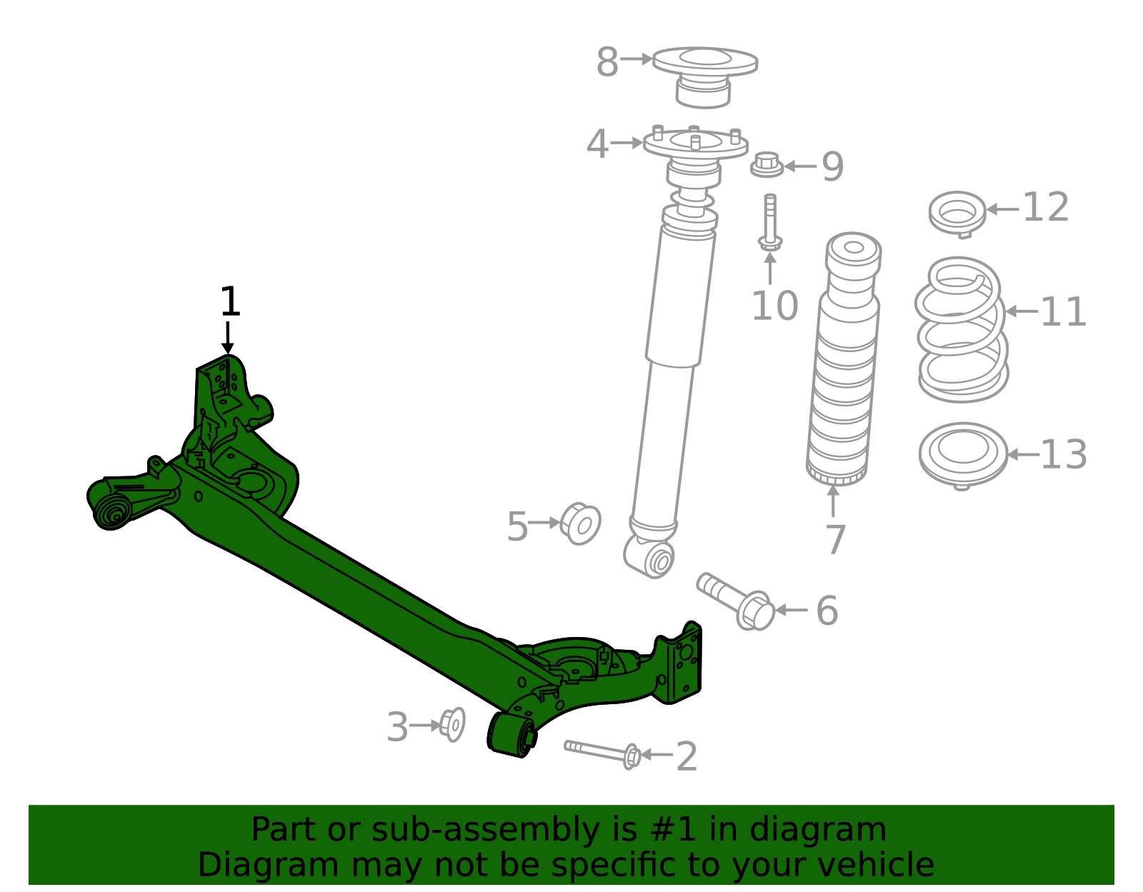 55501-5R01A - Axle Beam 2021-2024 Nissan Kicks | Nissan Parts ...