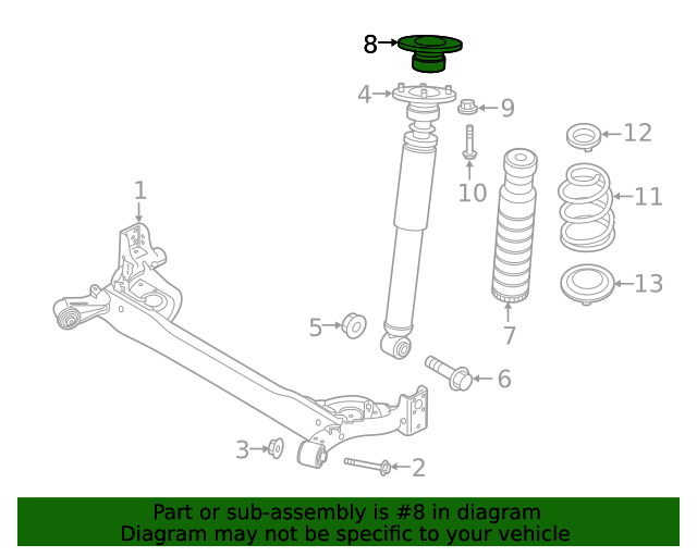 55320-9VB0A - Shock Mount - 2018-2024 Nissan | Nissan OEM Parts Direct