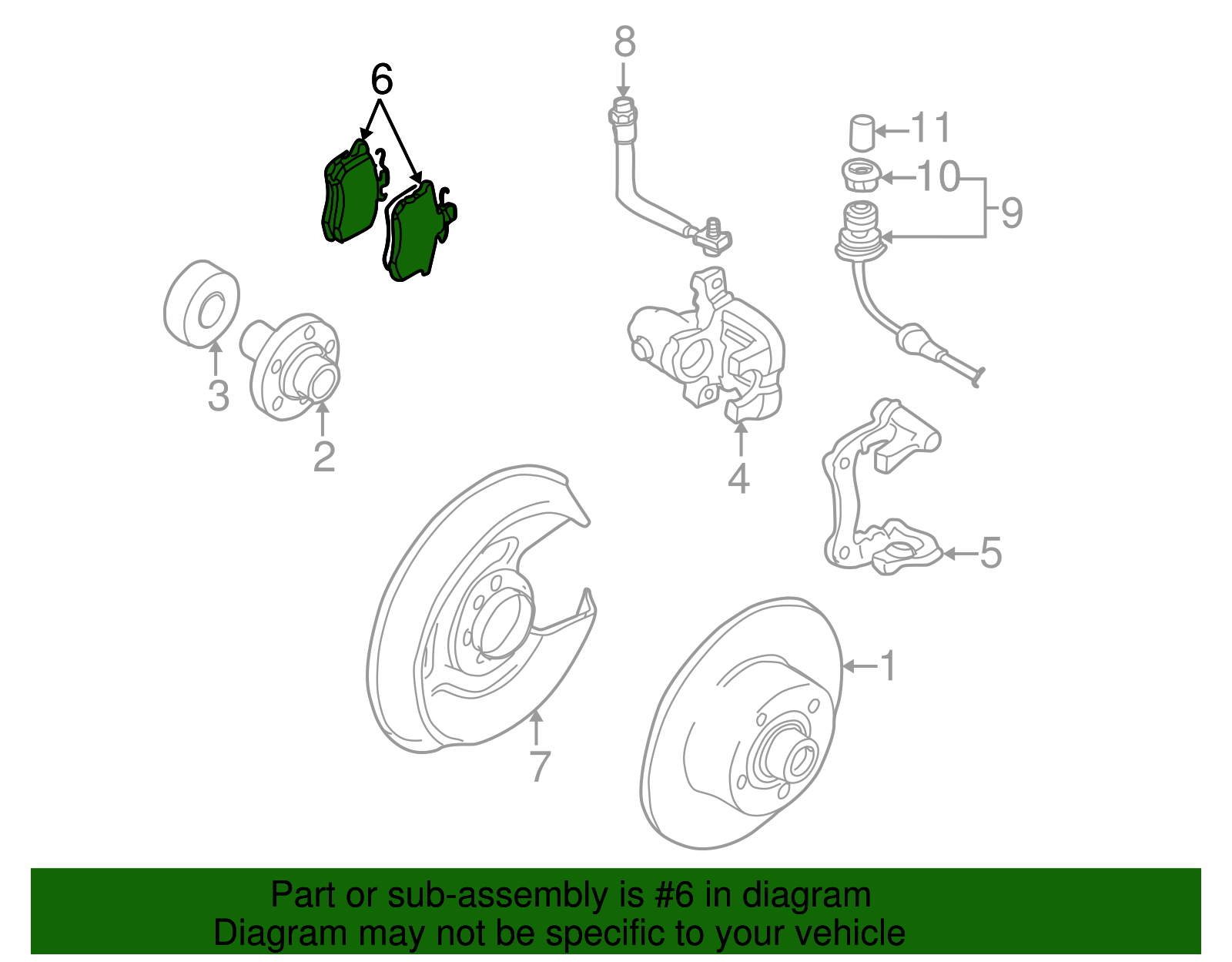 1998-2004 Volkswagen Passat Brake Pads 4B0-698-451-E | Retail ...