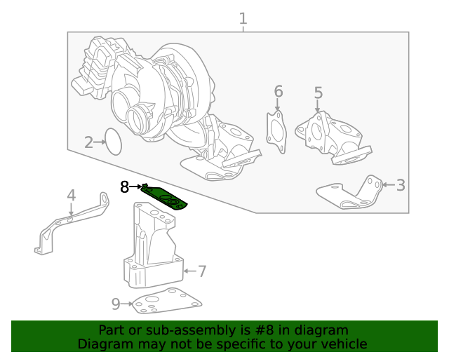642-142-07-81 - Support Brace Upper Seal 2010-2022 Mercedes-Benz ...