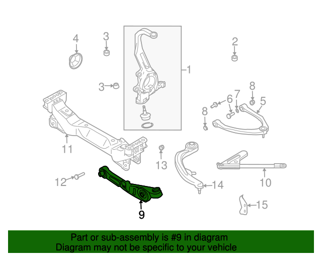 2003-2005 Nissan 350Z Front Lower Control Arm (Z33 350Z G35) (LEFT ...