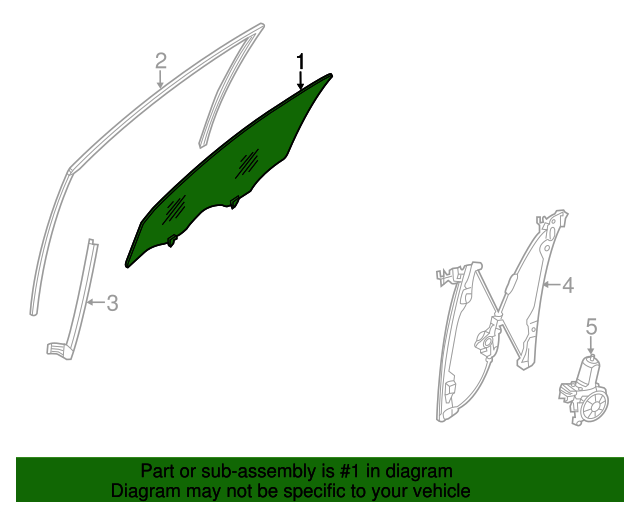 2017-2024 Nissan Armada Door Glass 80301-5ZA0A | Boro Nissan Parts