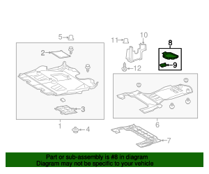 2008-2024 Lexus Side Cover 51409-30060 | OEM Parts Online