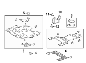 51410-53151 - Radiator Support Splash Shield 2014-2020 Lexus ...