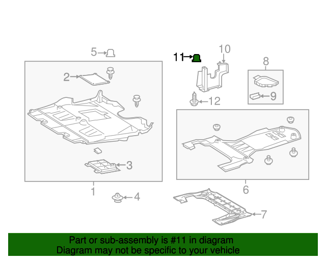 90189-06066 - Side Shield Grommet For 1999-2023 Lexus | Lexus OE Parts